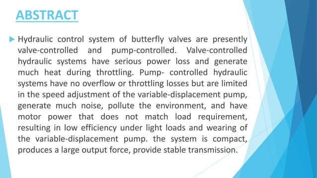 Hydraulic control system | PPTX