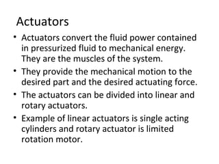 Hydraulic control system (ce ppt) | PPT