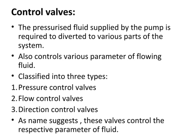 Hydraulic control system (ce ppt) | PPT