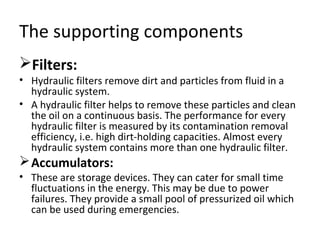 Hydraulic control system (ce ppt) | PPT