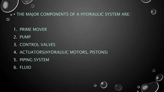 Hydraulic control systems | PPTX