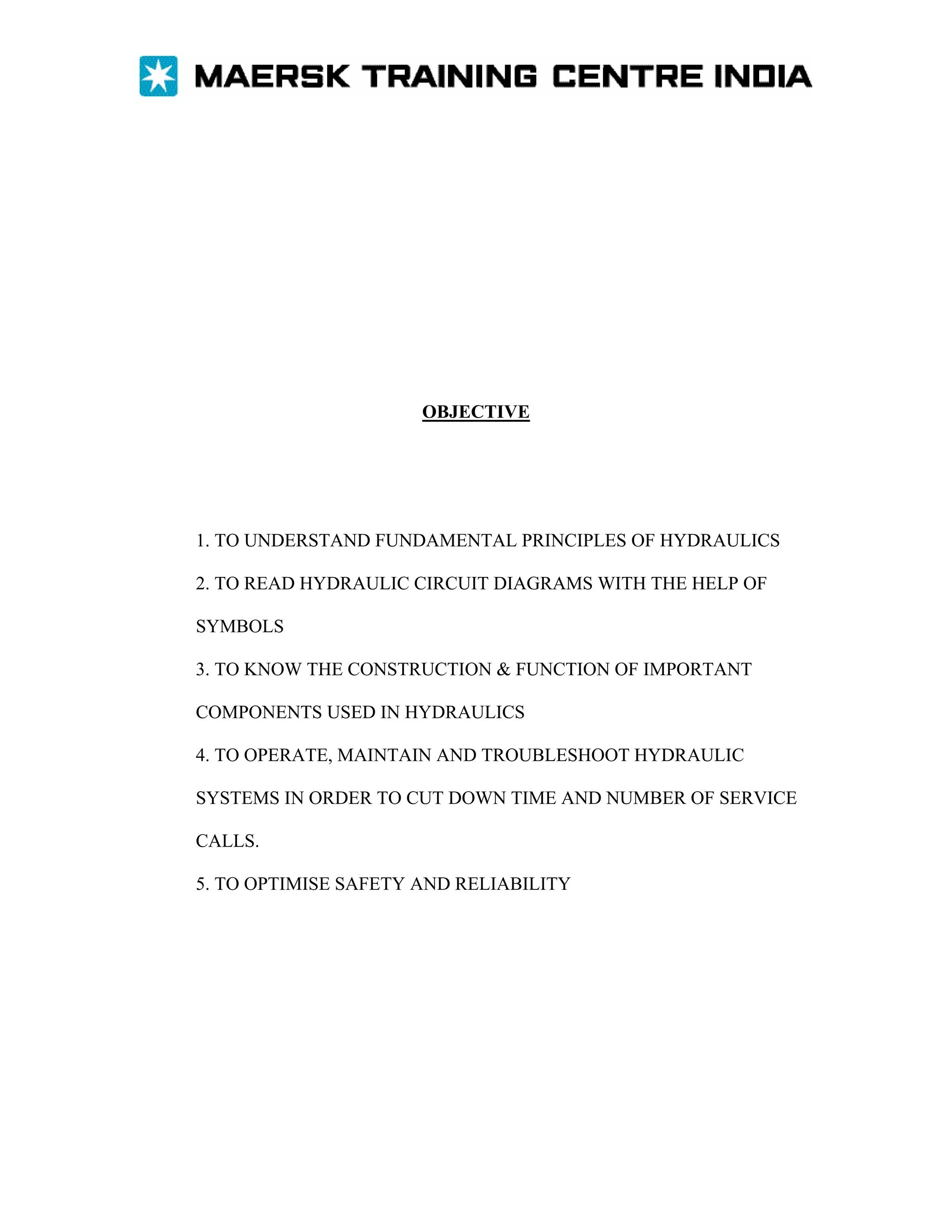 Hydraulic course manual | PDF