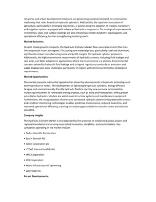 Hydraulic Cylinder Market: Advanced Hydraulic Cylinder Technology ...