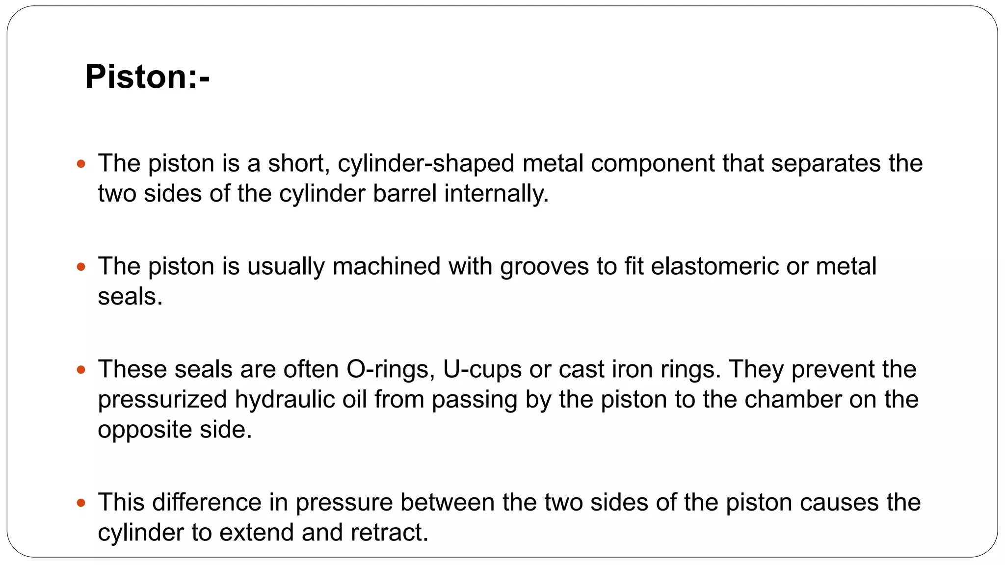 Design of Hydraulic cylinder | PPTX