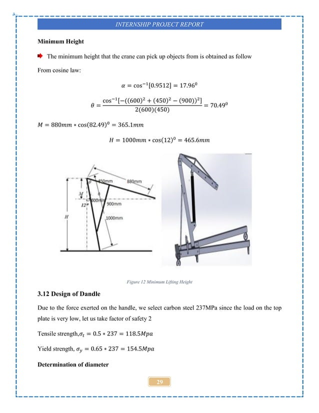 hydraulic shop crane design project | PDF | Civil Engineering Industry ...