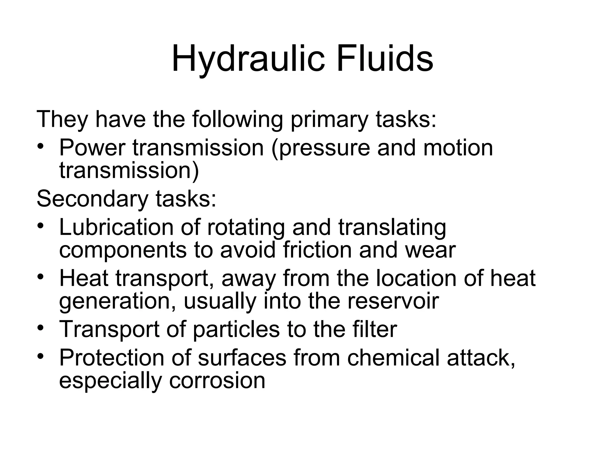 Hydraulic fluids(03336275386) | PPT