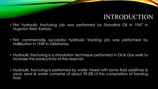 Hydraulic fracturing | PPTX