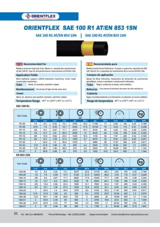 Hydraulic hose orientflex | PDF