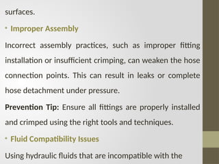 Hydraulic Hose Failures: Common Causes and How Repairs Can Prevent ...