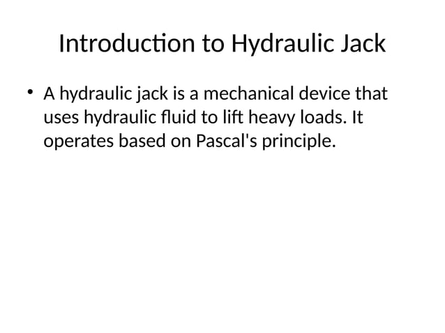 Hydraulic_Jac. Working and it's proper usage. k.pptx