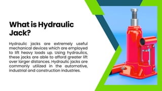 Understanding Hydraulic Jacks | PPTX