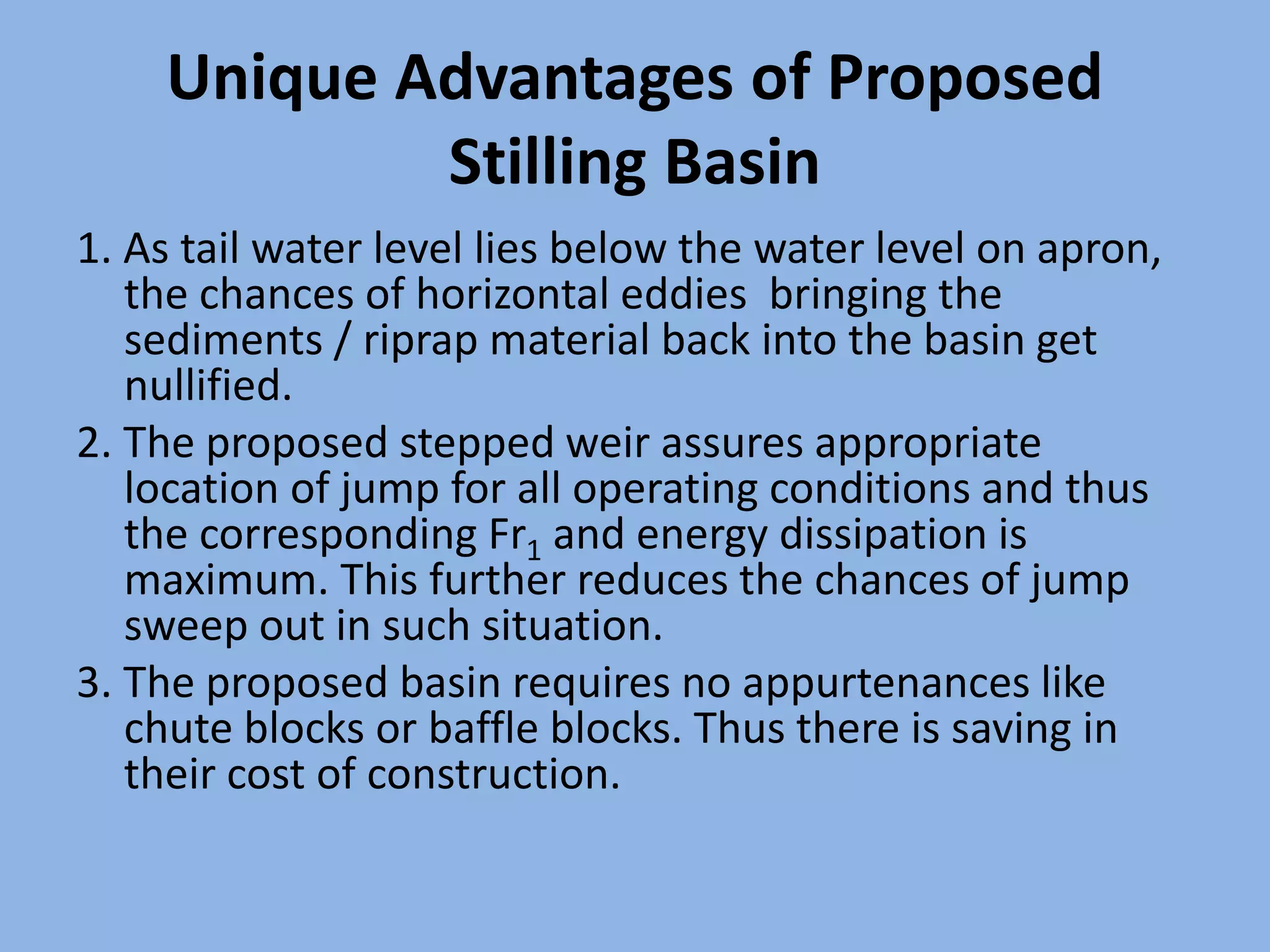 Hydraulic jump location control | PPTX