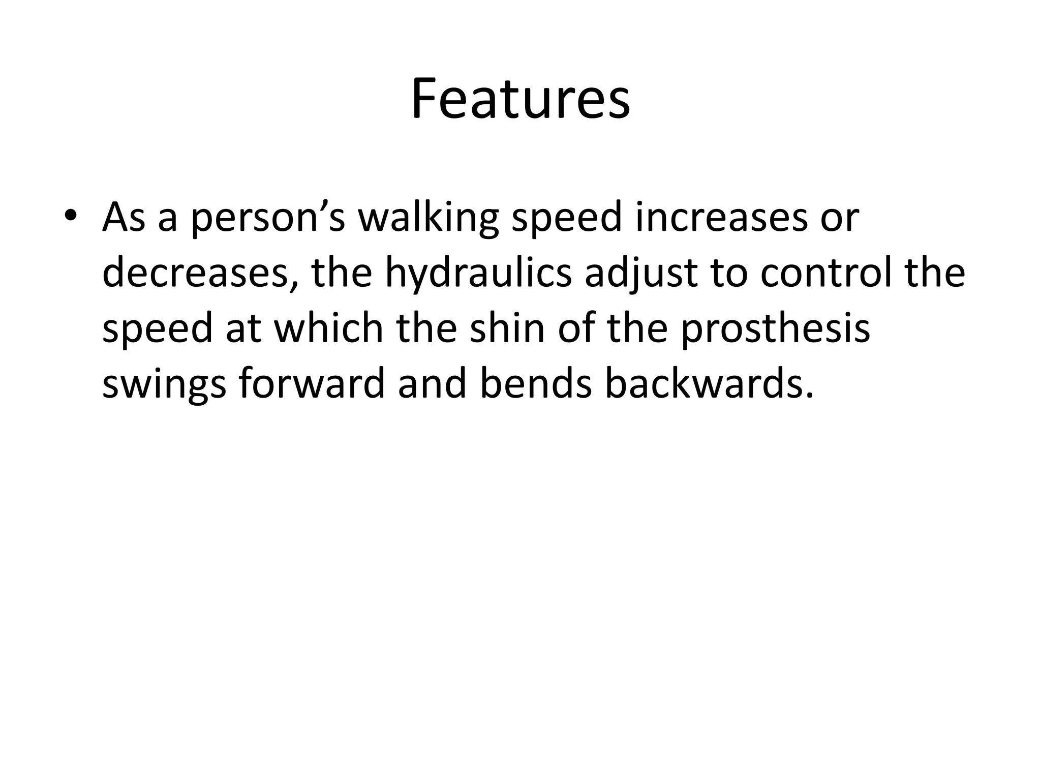 Hydraulic knee joint | PPTX
