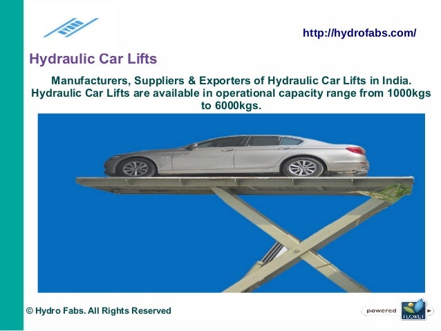 Hydraulic Lifts Manufacturers and Suppliers in India from hydrofabs.com