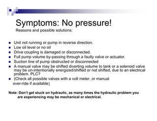 Hydraulic Maintenance and Troubleshooting | PDF