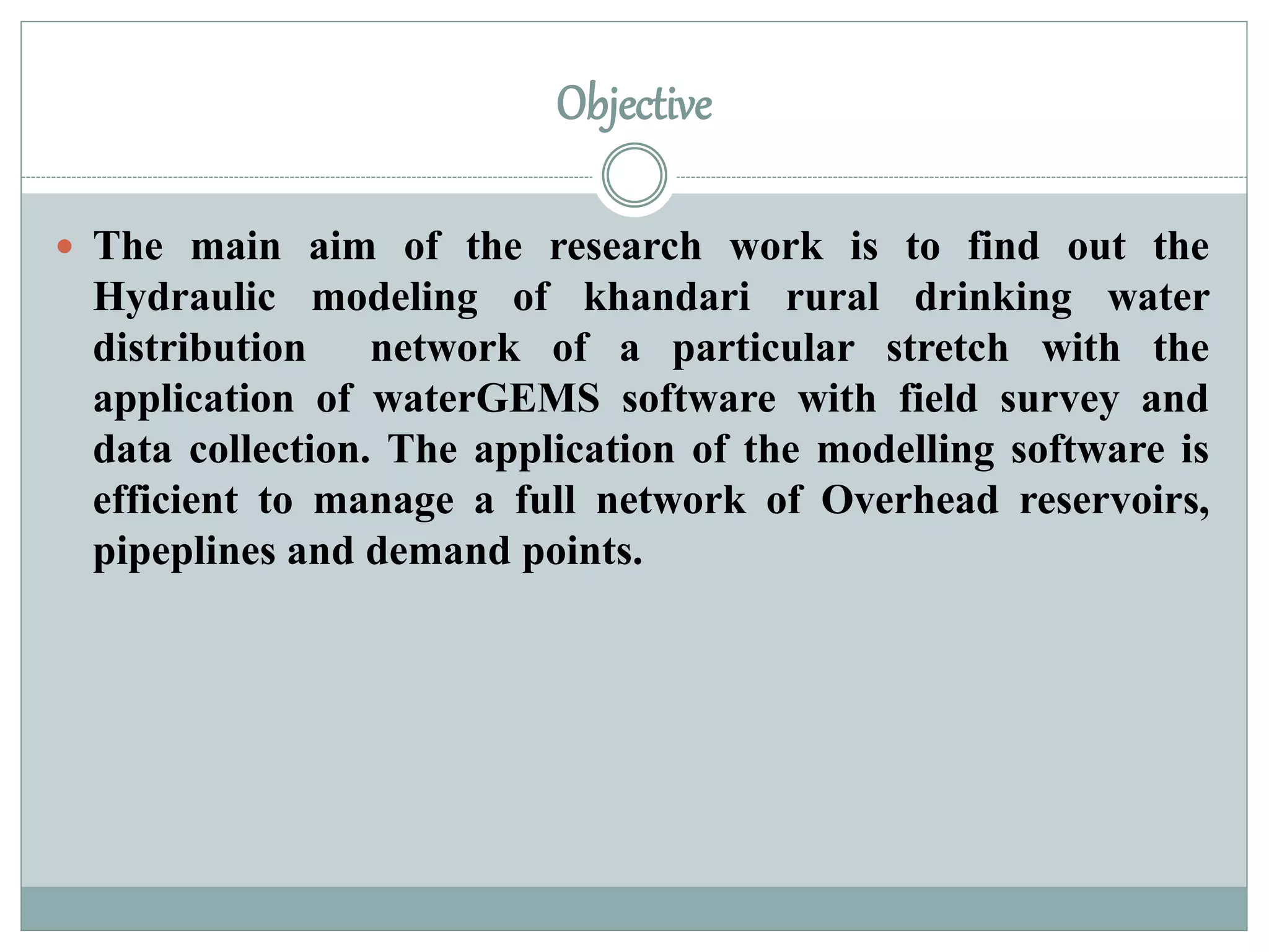 HYDRAULIC MODELING OF A RURAL DRINKING WATER DISTRIBUTION {ju}.pptx