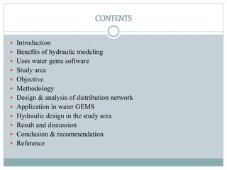 HYDRAULIC MODELING OF A RURAL DRINKING WATER DISTRIBUTION {ju}.pptx