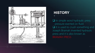 Hydraulic press presentation | PPTX