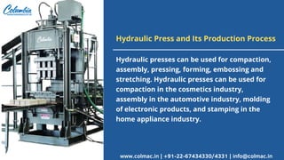 Hydraulic press and its production process | PPT