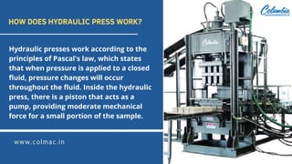 Hydraulic press and its production process | PPT