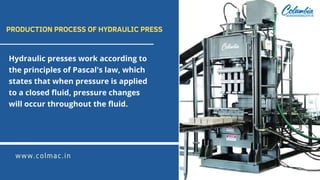 Hydraulic press and its production process | PDF
