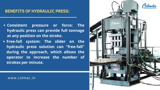 Hydraulic press and its production process | PDF