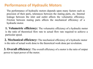 Hydraulic Pumps & Motors | PPTX