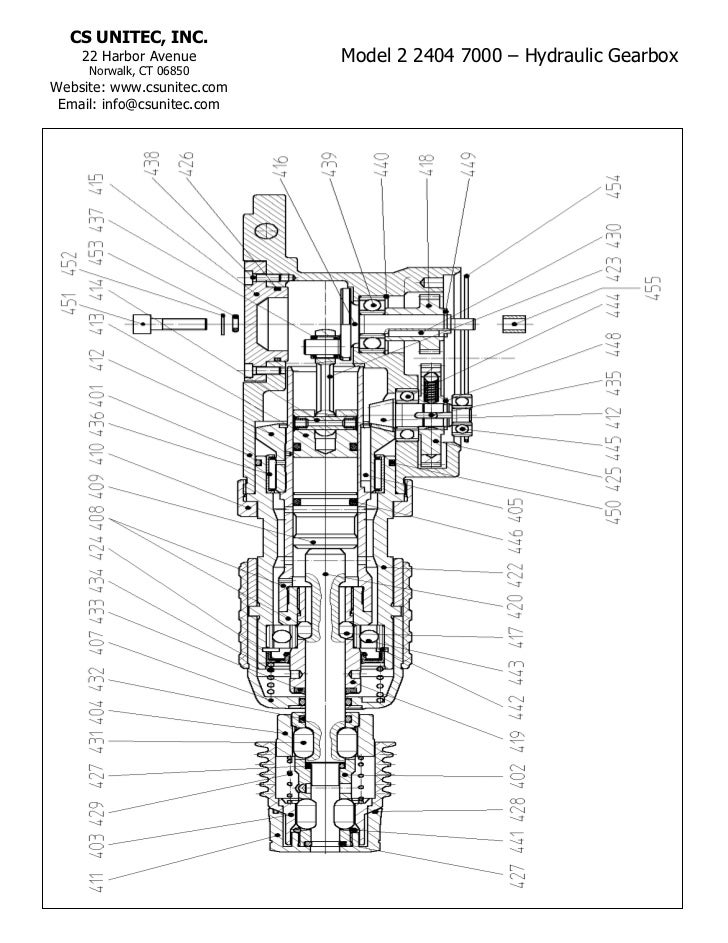 CS Unitec Hydraulic Rotary Hammer Drill Schematic: 2 2406 0010 CS Unitec Hydraulic Rotary Hammer Drill Schematic: 2 2406 0010