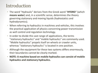 Hydraulics | PPTX