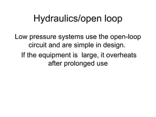 hydraulics working principle and hydraulic maintenance | PPT