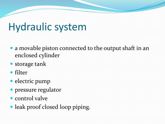 Hydraulics and pneumatics | PPT