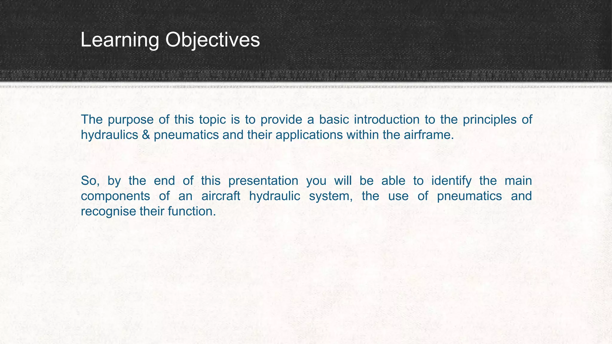 Hydraulics and pneumatics | PPTX