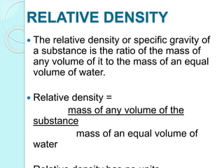 HYDRAULICS Density & Relative Density + Que.ppt