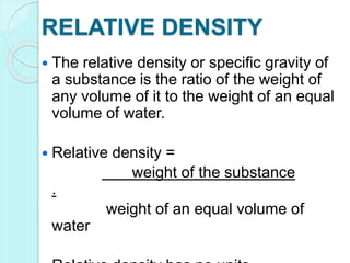 HYDRAULICS Density & Relative Density + Que.ppt