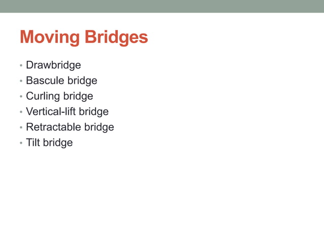 Hydraulic assisted bridges | PPTX | Civil Engineering Industry | Industries