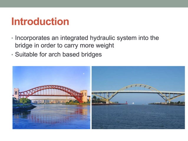 Hydraulic assisted bridges | PPTX | Civil Engineering Industry | Industries