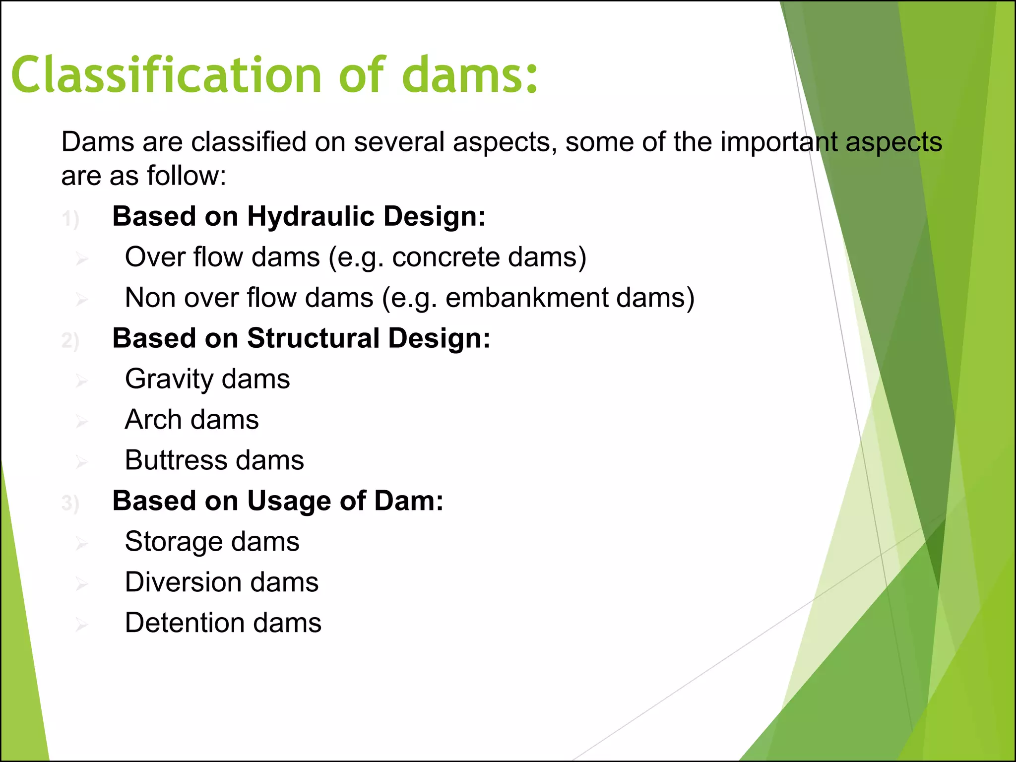 Dams and Reservoirs -Hydraulics engineering | PDF
