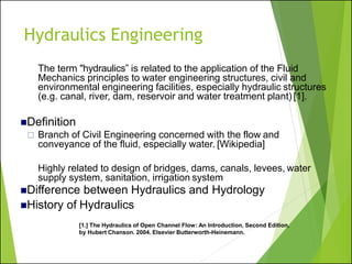 Introduction to Hydraulics engineering | PDF