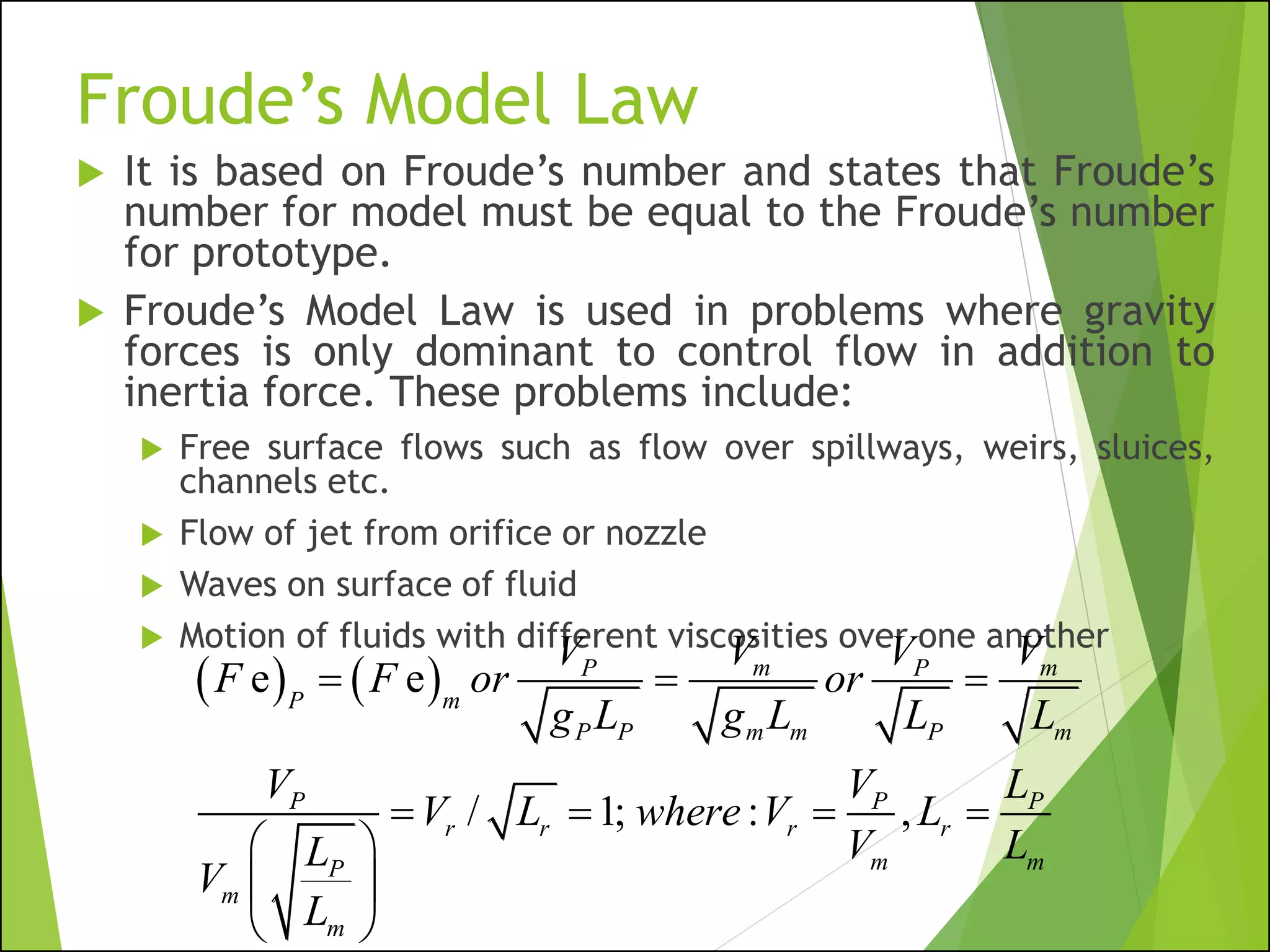 Similitude and Dimensional Analysis -Hydraulics engineering | PDF