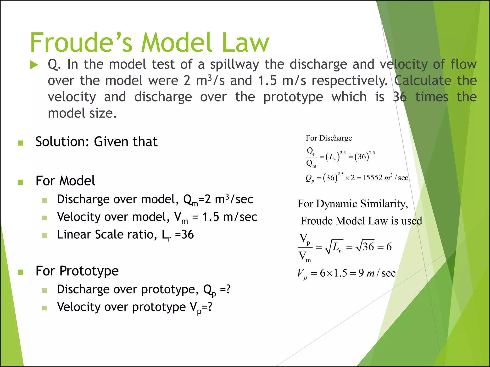 Similitude and Dimensional Analysis -Hydraulics engineering | PDF