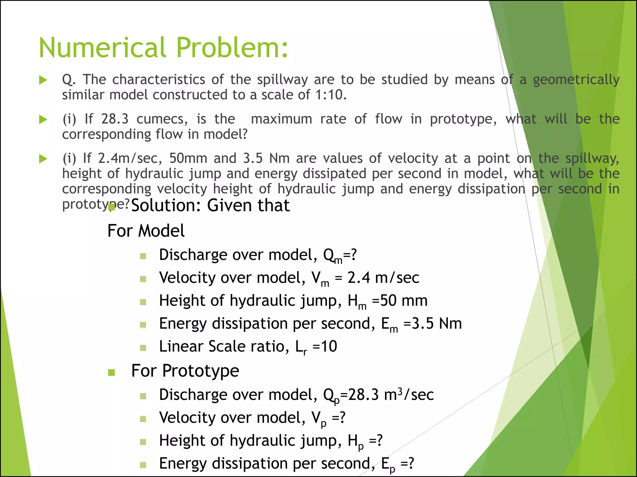 Similitude and Dimensional Analysis -Hydraulics engineering | PDF