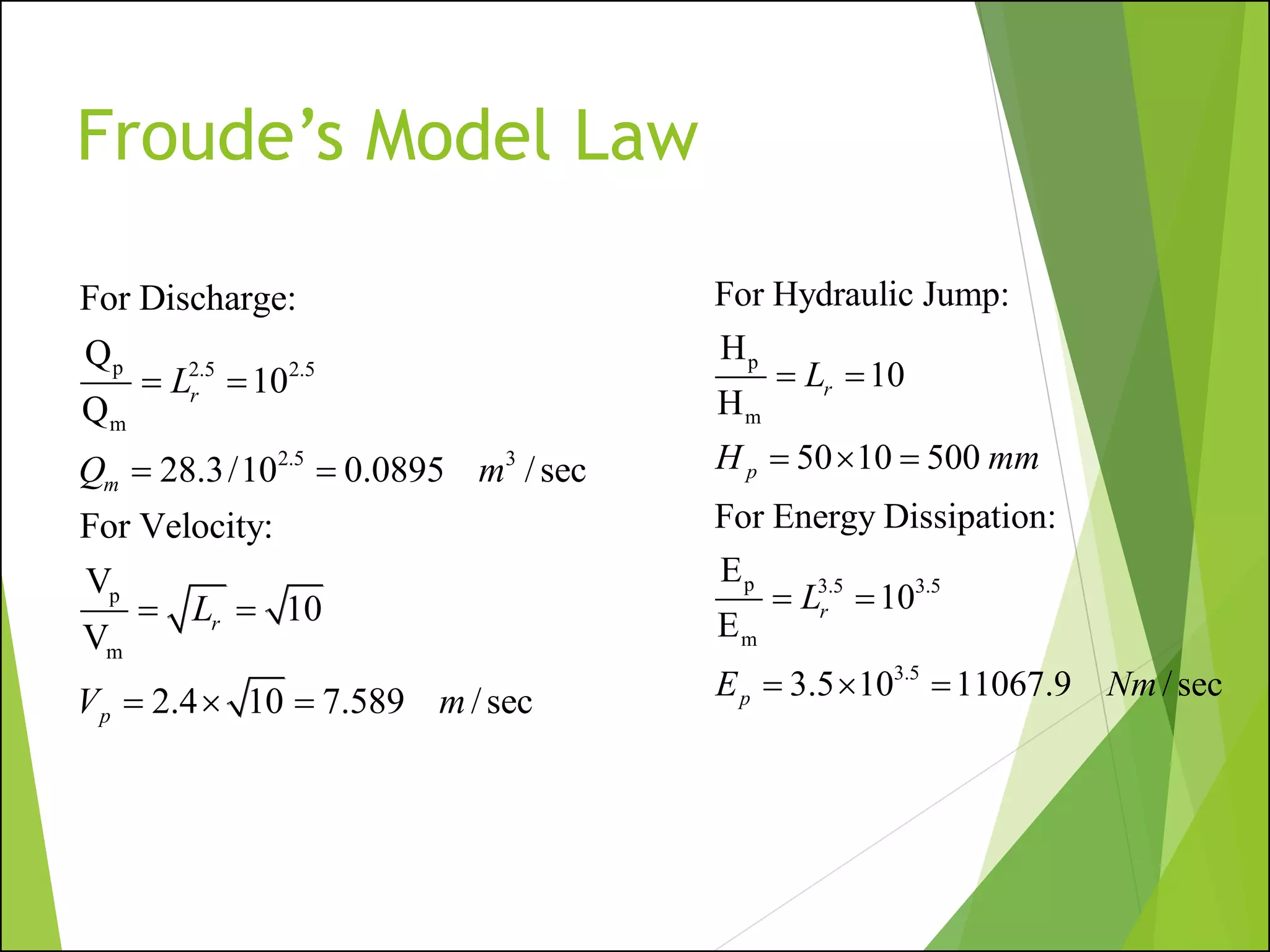 Similitude and Dimensional Analysis -Hydraulics engineering | PDF