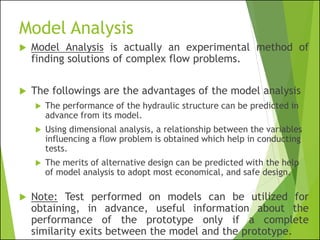 Similitude and Dimensional Analysis -Hydraulics engineering | PDF