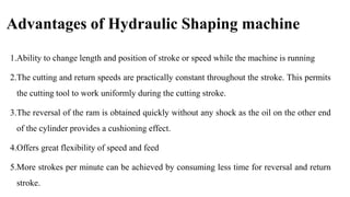 Hydraulic shaper machine | PPTX | Technology & Computing