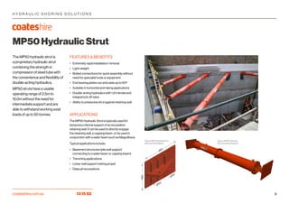 Coates Hire Engineering Solutions - Hydraulic Shoring Solutions | PPT