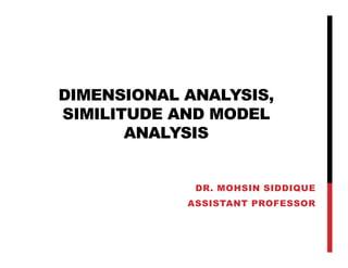 Hydraulic similitude and model analysis | PDF
