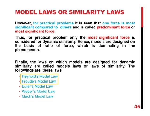 Hydraulic similitude and model analysis | PDF | Physics | Science