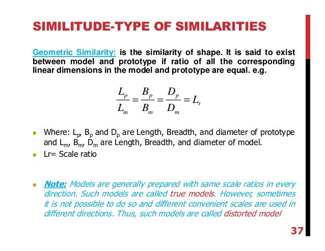 Hydraulic similitude and model analysis