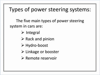 Hydraulics in Automotives | PPTX