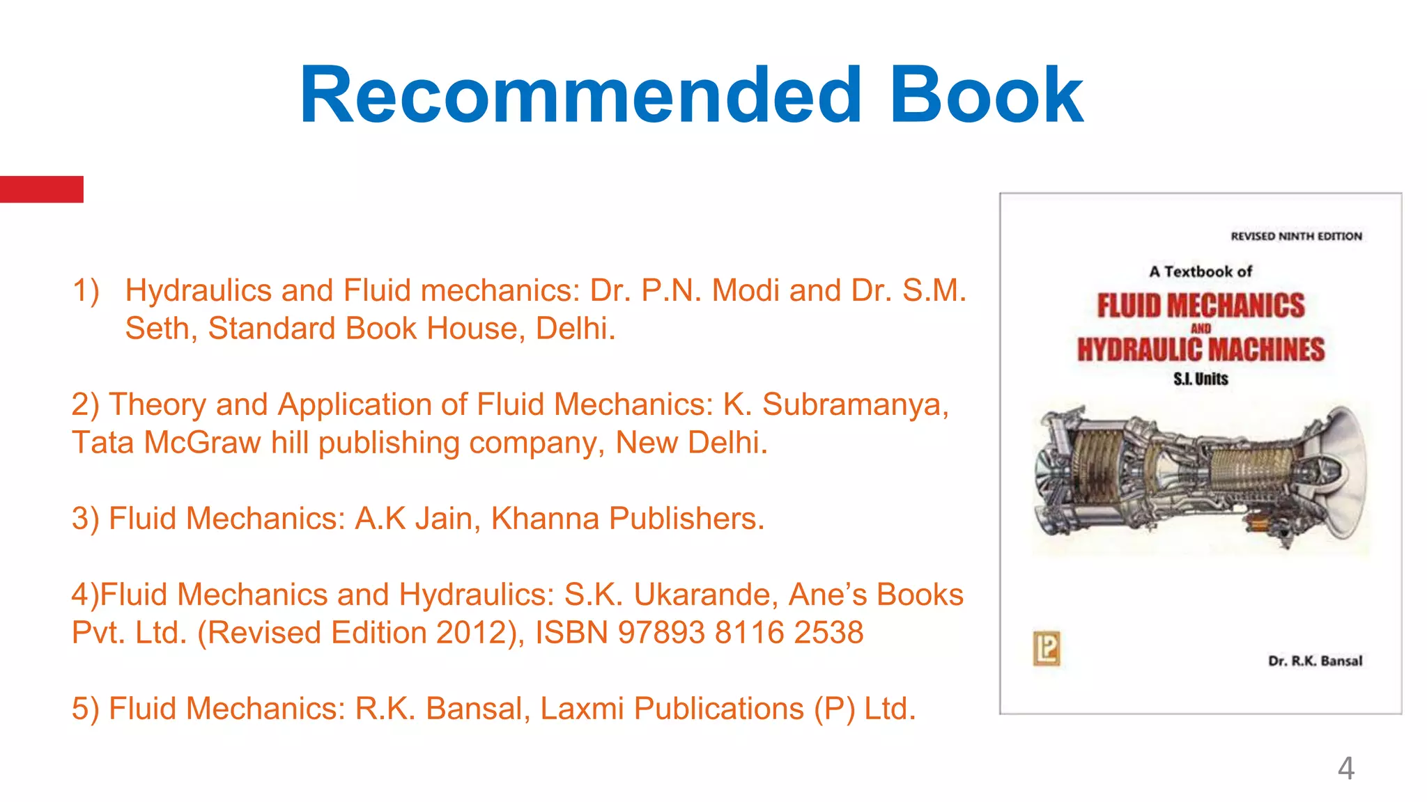 Applied Hydraulics Introduction | PPTX